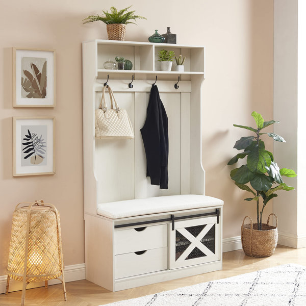 Gracie Oaks 71" H Entryway Hall Tree | Wayfair