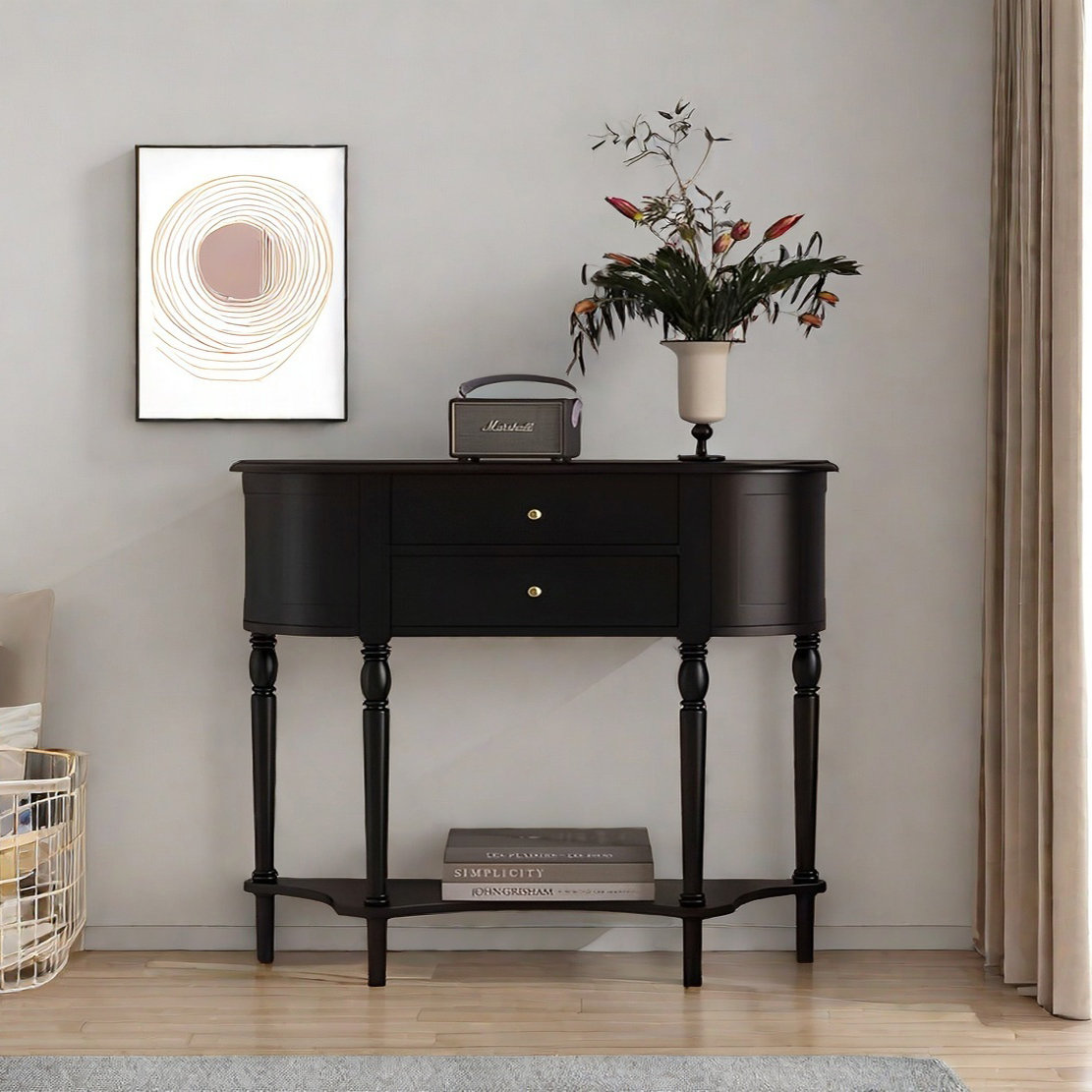 Liu's ink furniture Modern Semi-Circular Console Table | Wayfair