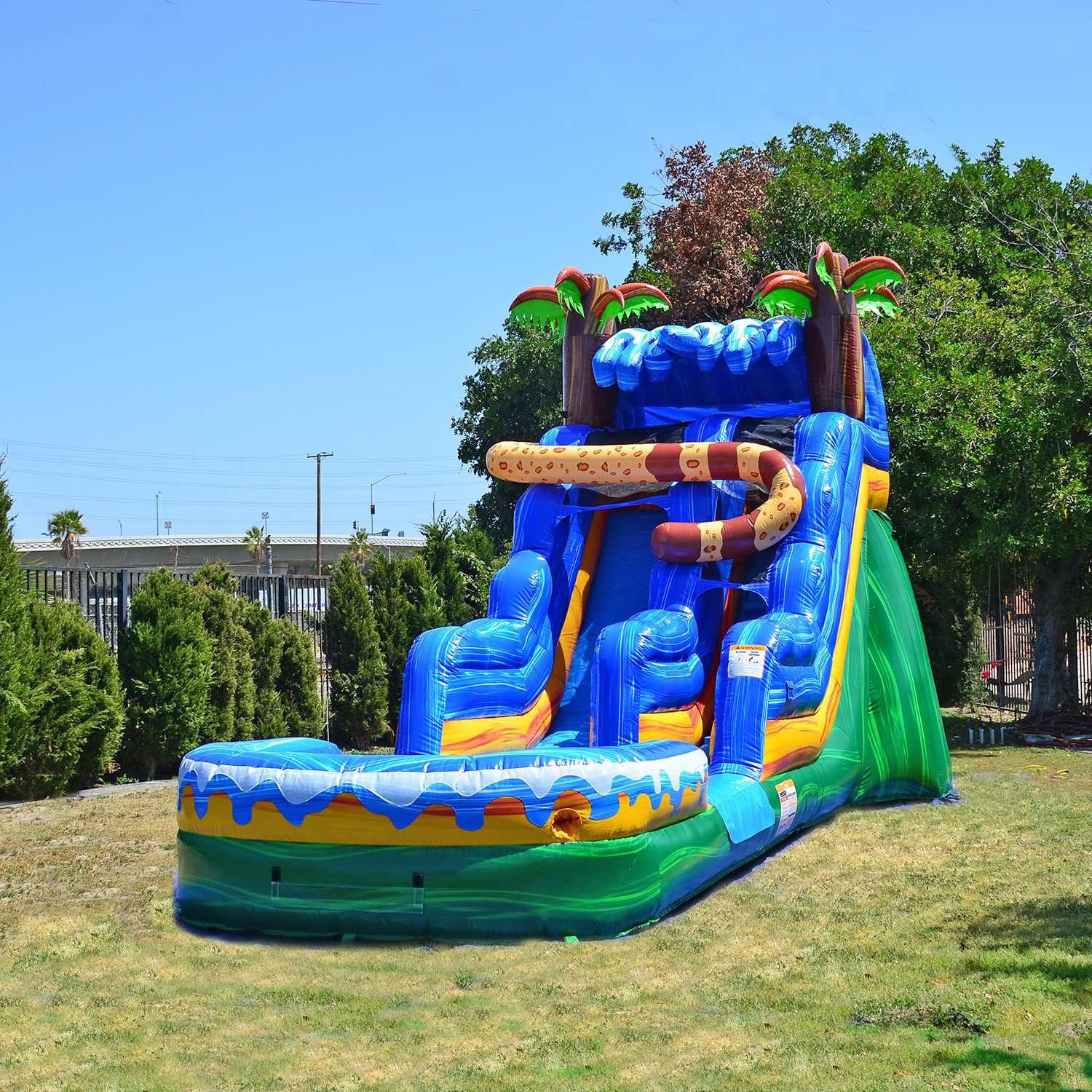 JumpOrange 15 FT Jaguar Commercial Grade Water Slide with Pool (with ...