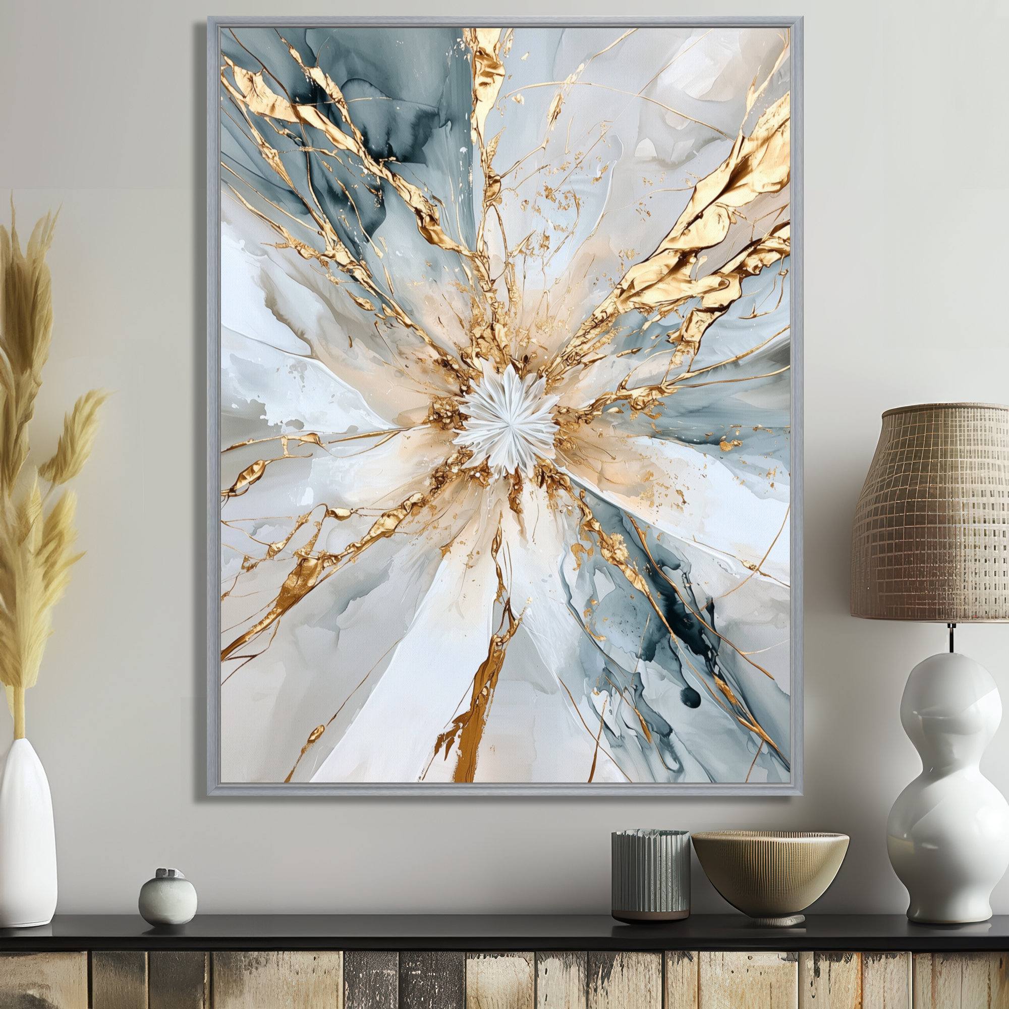 East Urban Home Ninave - Abstract Geometric Wall Décor | Wayfair
