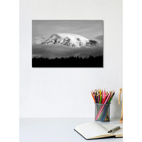Alpen Home Washington, Mt. Rainier Np. Black And White Of Clouds On Mt ...