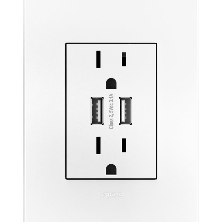 Legrand Adorne® Dual USB Combo Outlet & Reviews - Wayfair Canada