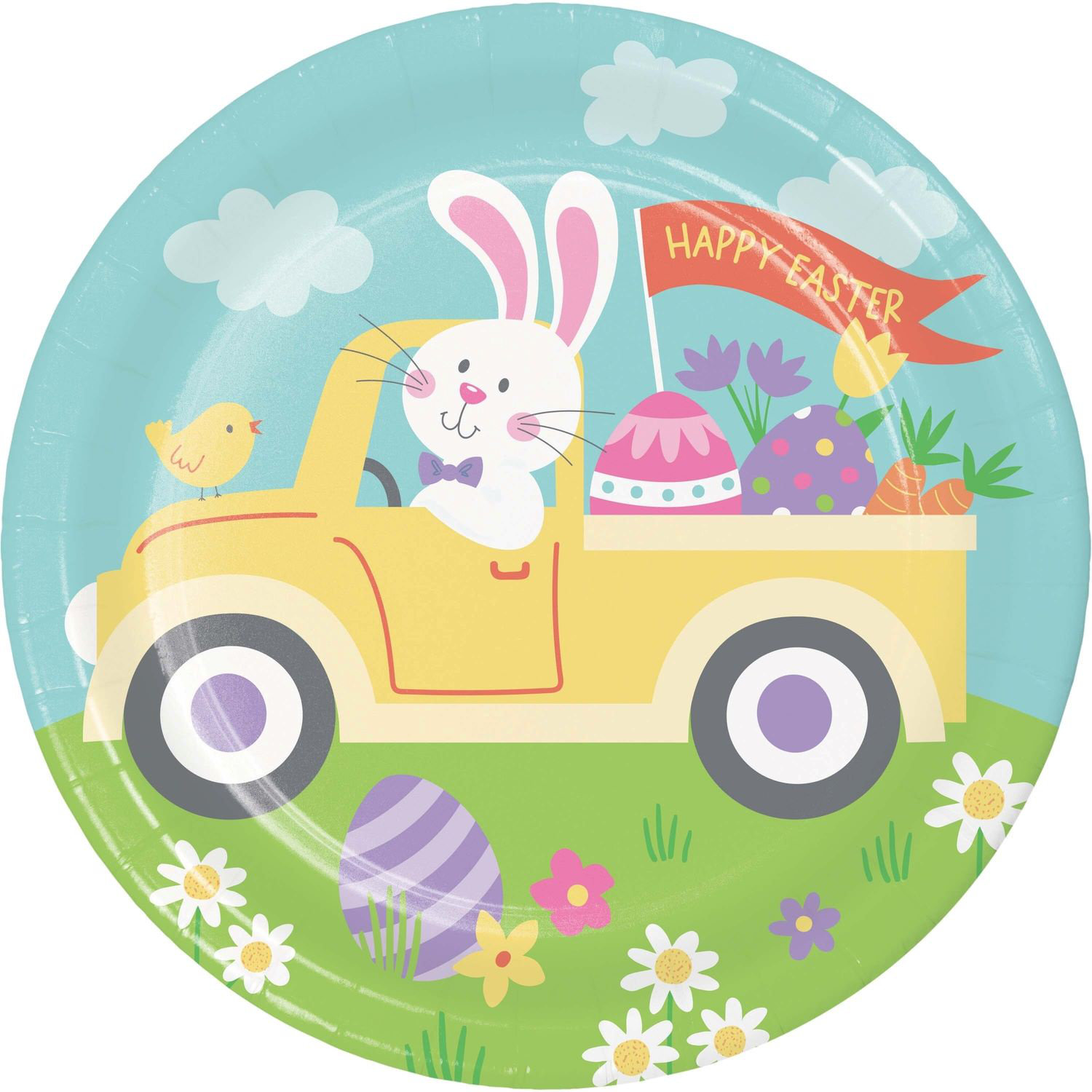 Creative Converting Hippity Hoppity Easter Dinner Paper Plates, 24 ct ...
