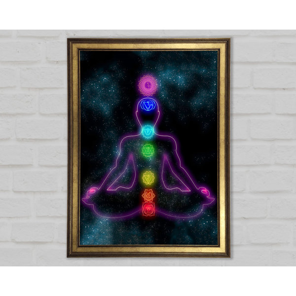 Bloomsbury Market Chakra Meditation Colours 2 - Single Picture Frame ...