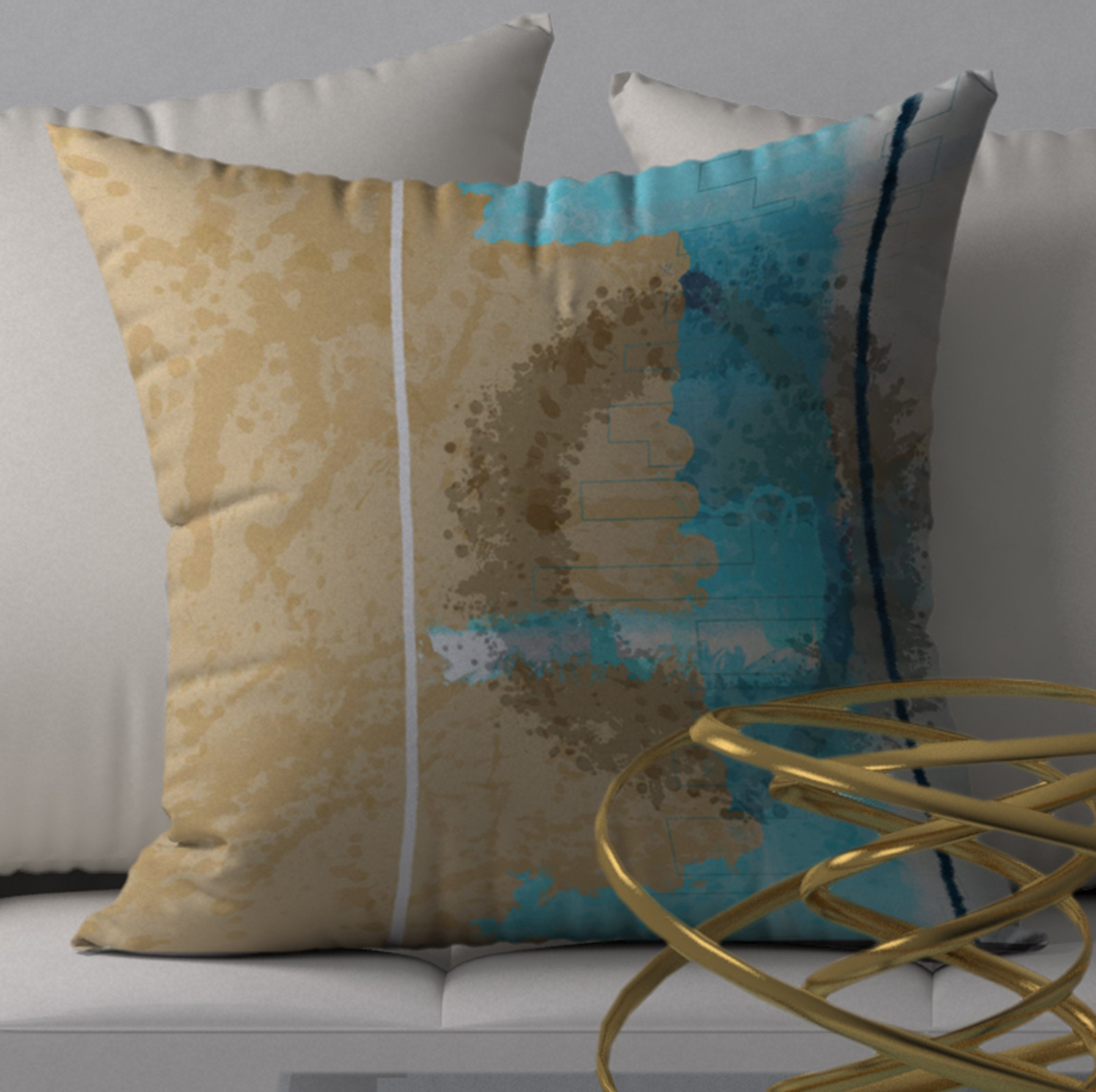 LeRoi Products Incredible Serene Modern Contemporary Decorative Throw ...