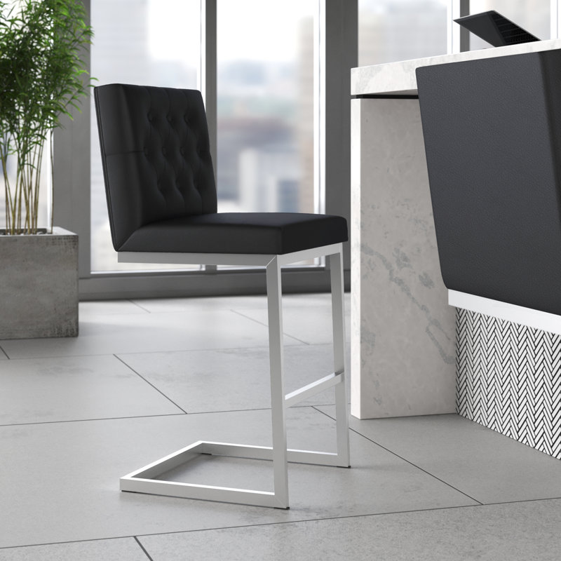 Upper Square™ Sheraden Upholstered Counter Stool with Metal Frame ...