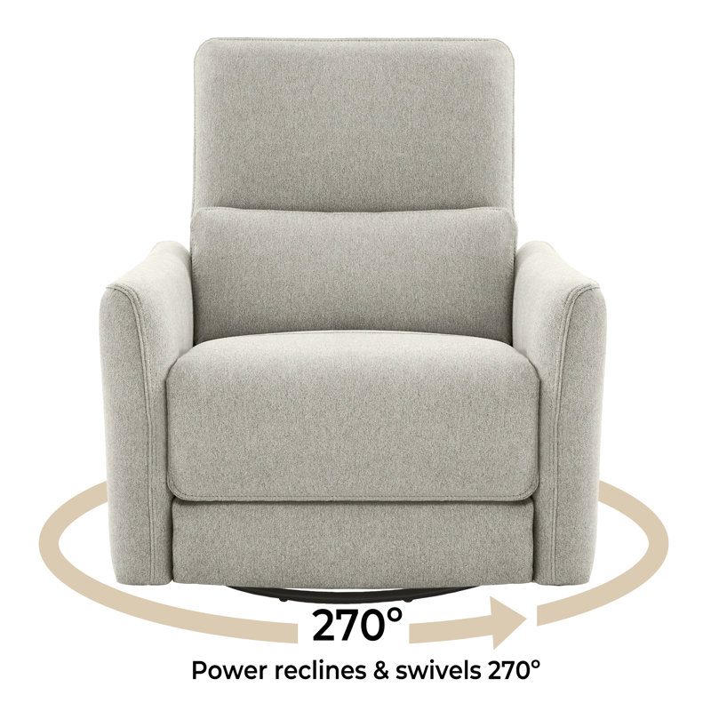 Wade Logan® Cadavid Upholstered Swivel Power Recliner | Wayfair