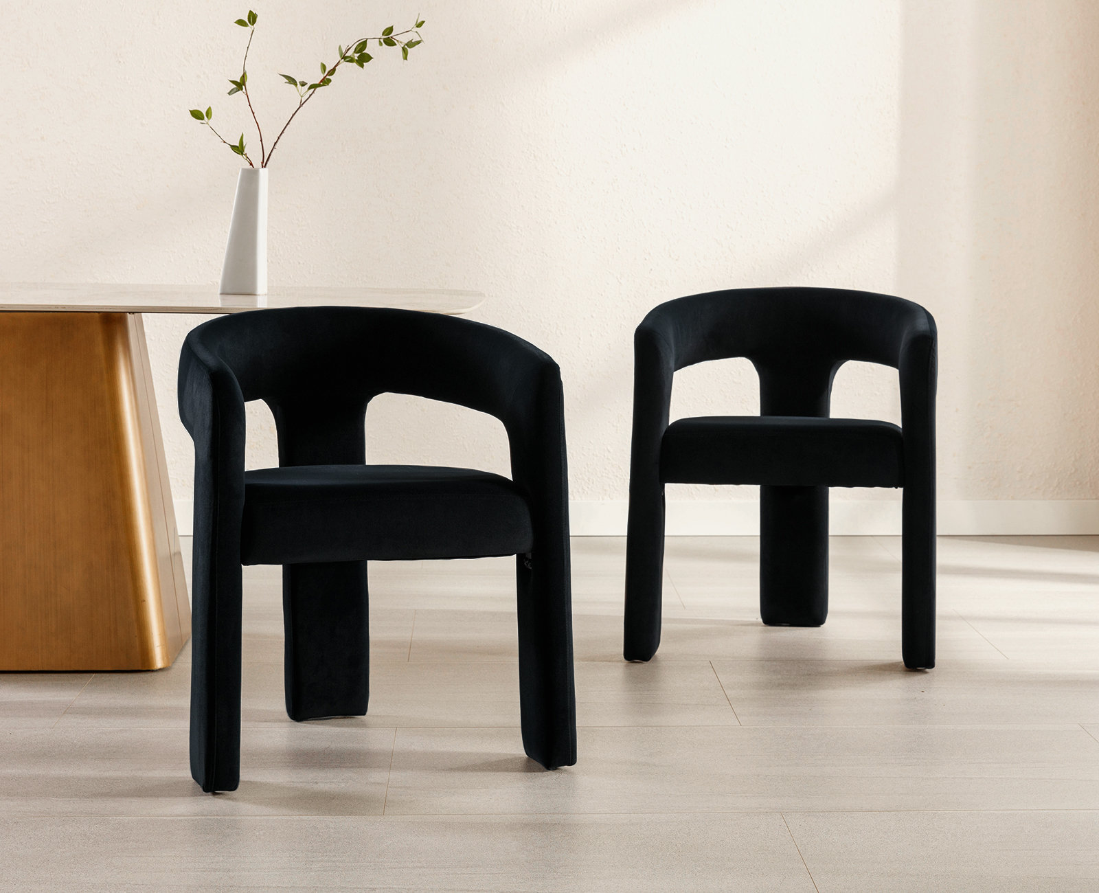 wahson office chair Modern Upholstered Barrel Dining Chairs & Reviews ...