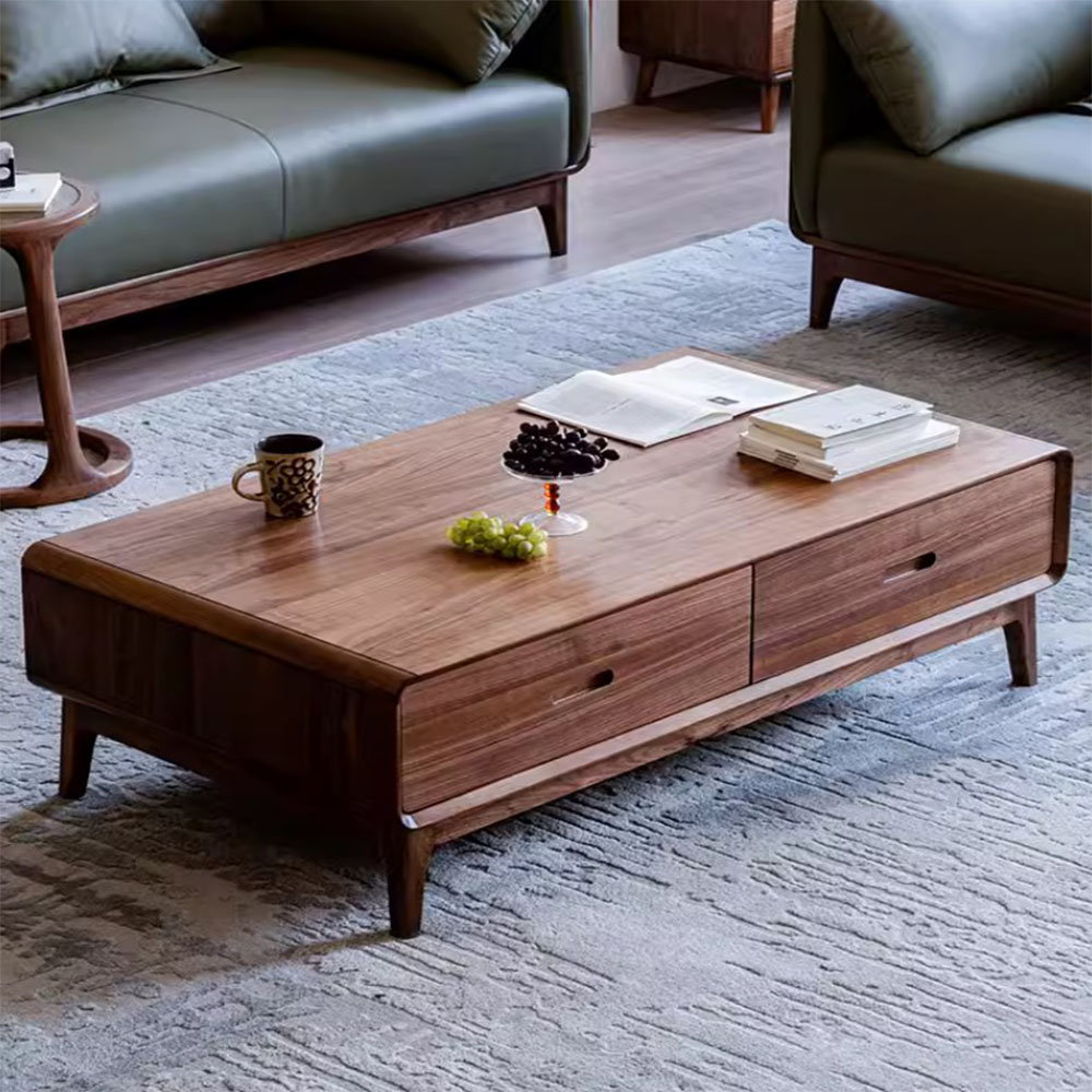 jessica Simple Modern Style Solid Wood Coffee Table Solid Wood Coffee ...