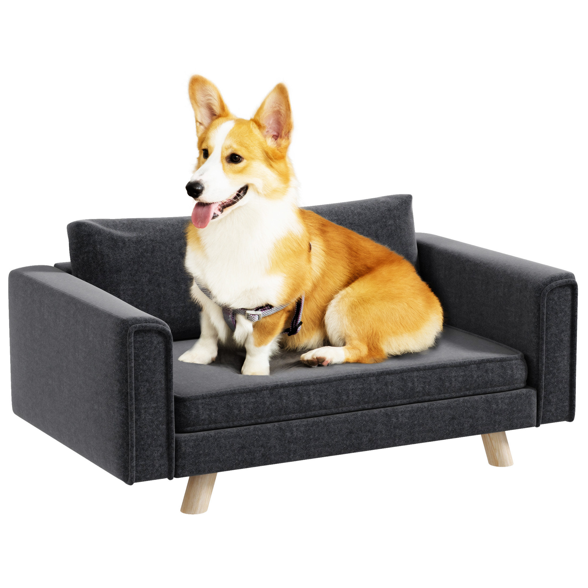 Tucker Murphy Pet™ Pawhut Raised Dog Sofa | Wayfair