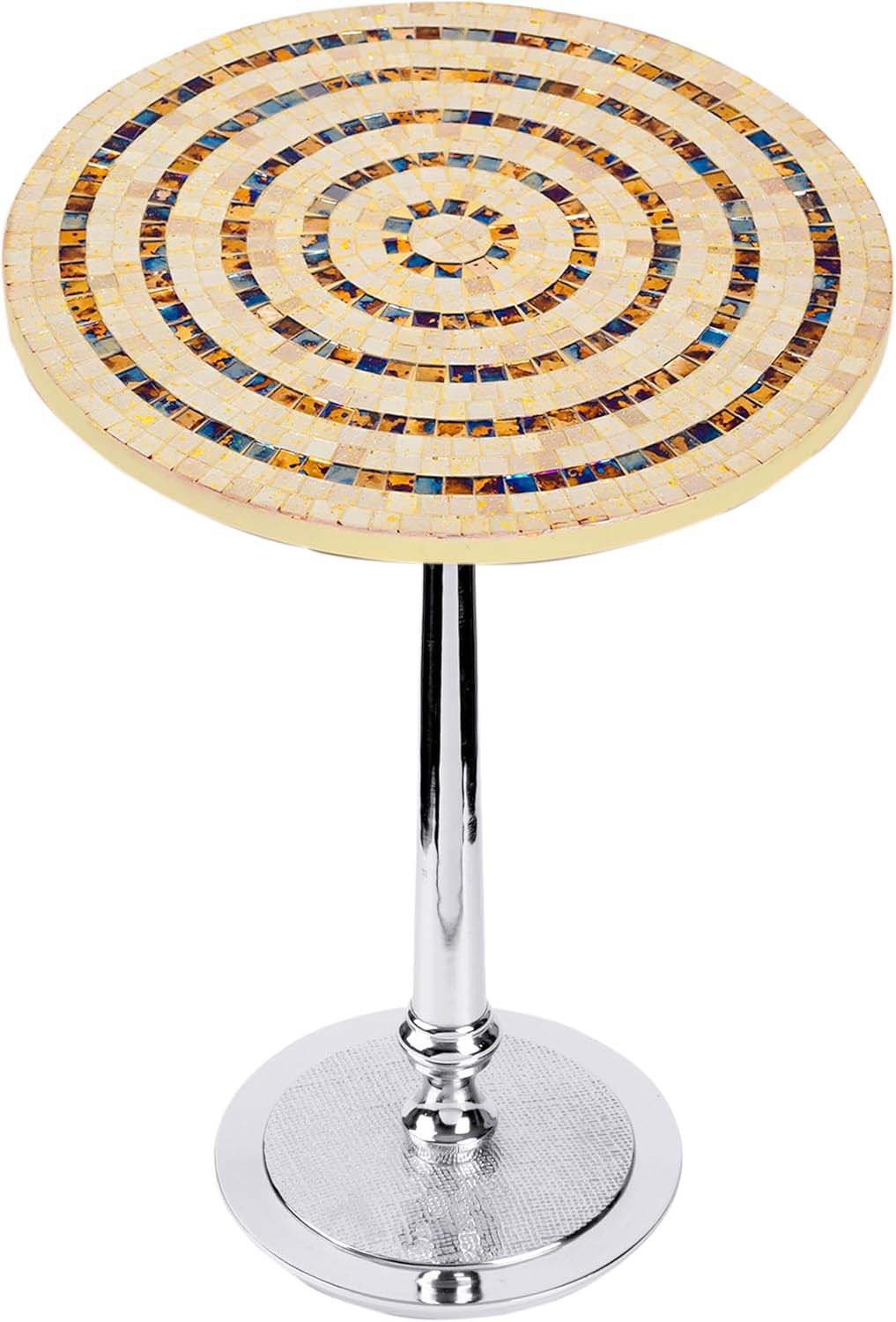 House of Hampton Mosaic Round Coffee Table – Lightweight Handcrafted ...