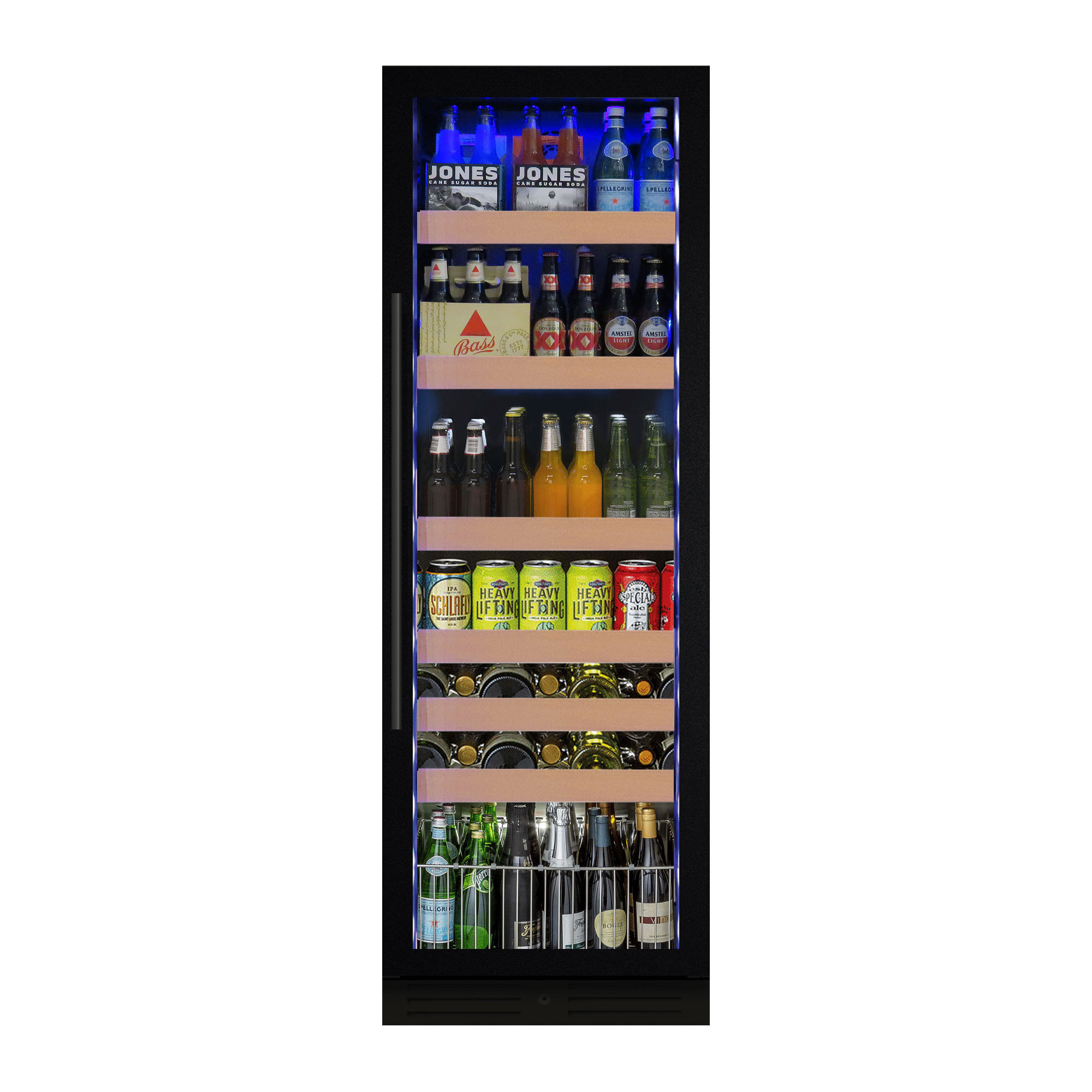 XO Appliance XO 24" Black Glass Beverage Column Refrigerator | Wayfair