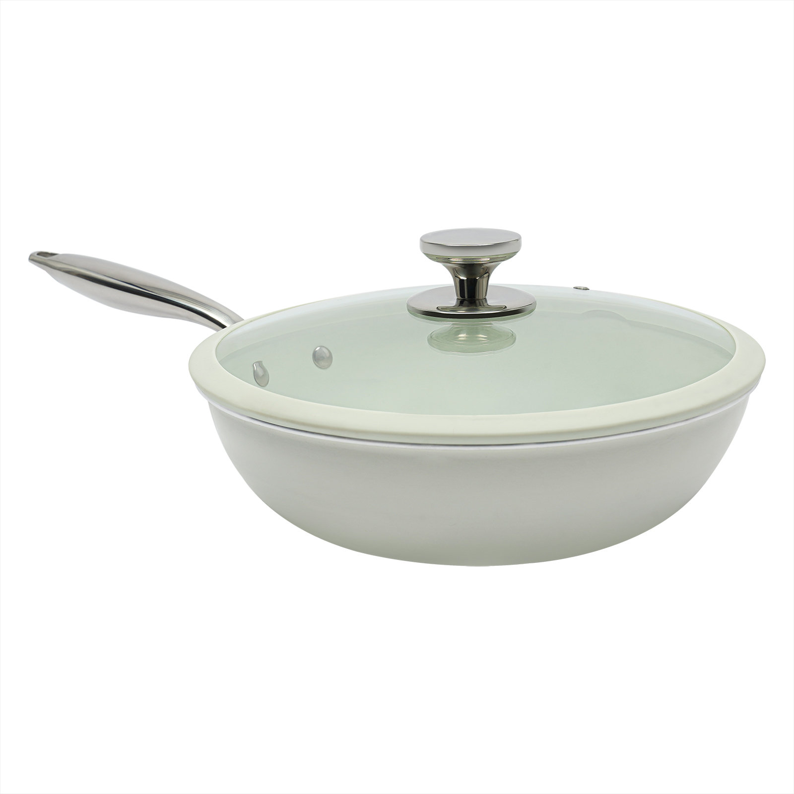 YYBUSHER Nonstick Frying Pan Ceramic Coating Pan With Lid - Wayfair Canada