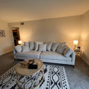 Home by Sean & Catherine Lowe Veda 118" Square Arm Sofa with Reversible ...