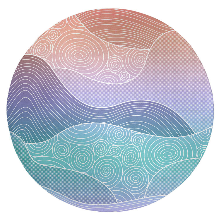 East Urban Home Chenille Abstract Rug | Wayfair