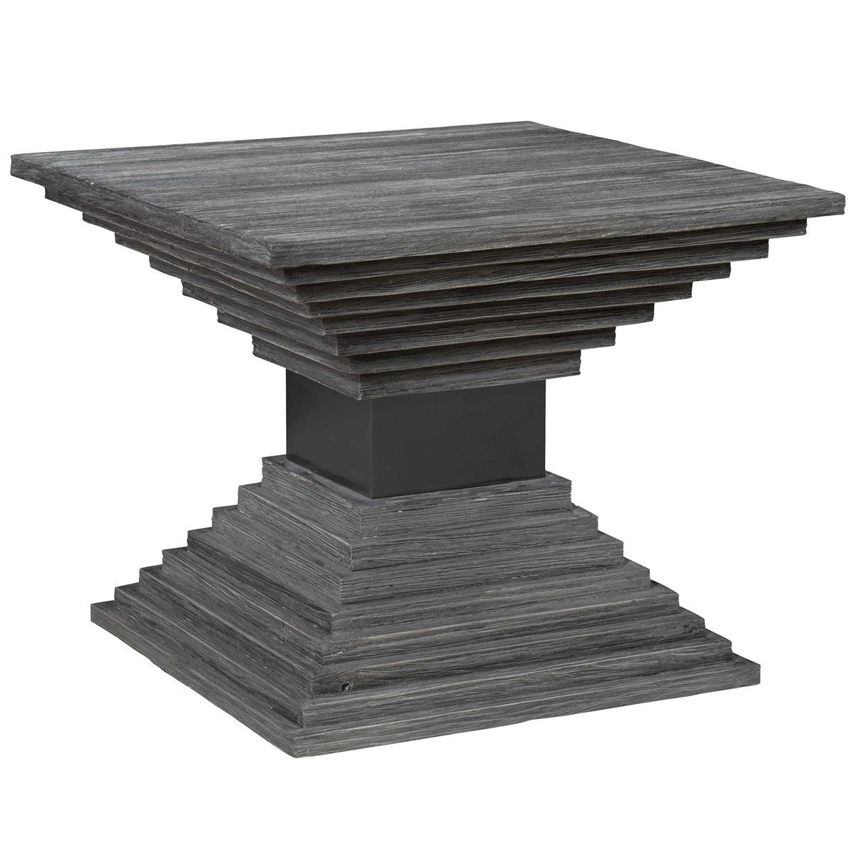 Loon Peak® Andes Wooden Geometric Accent Table | Wayfair