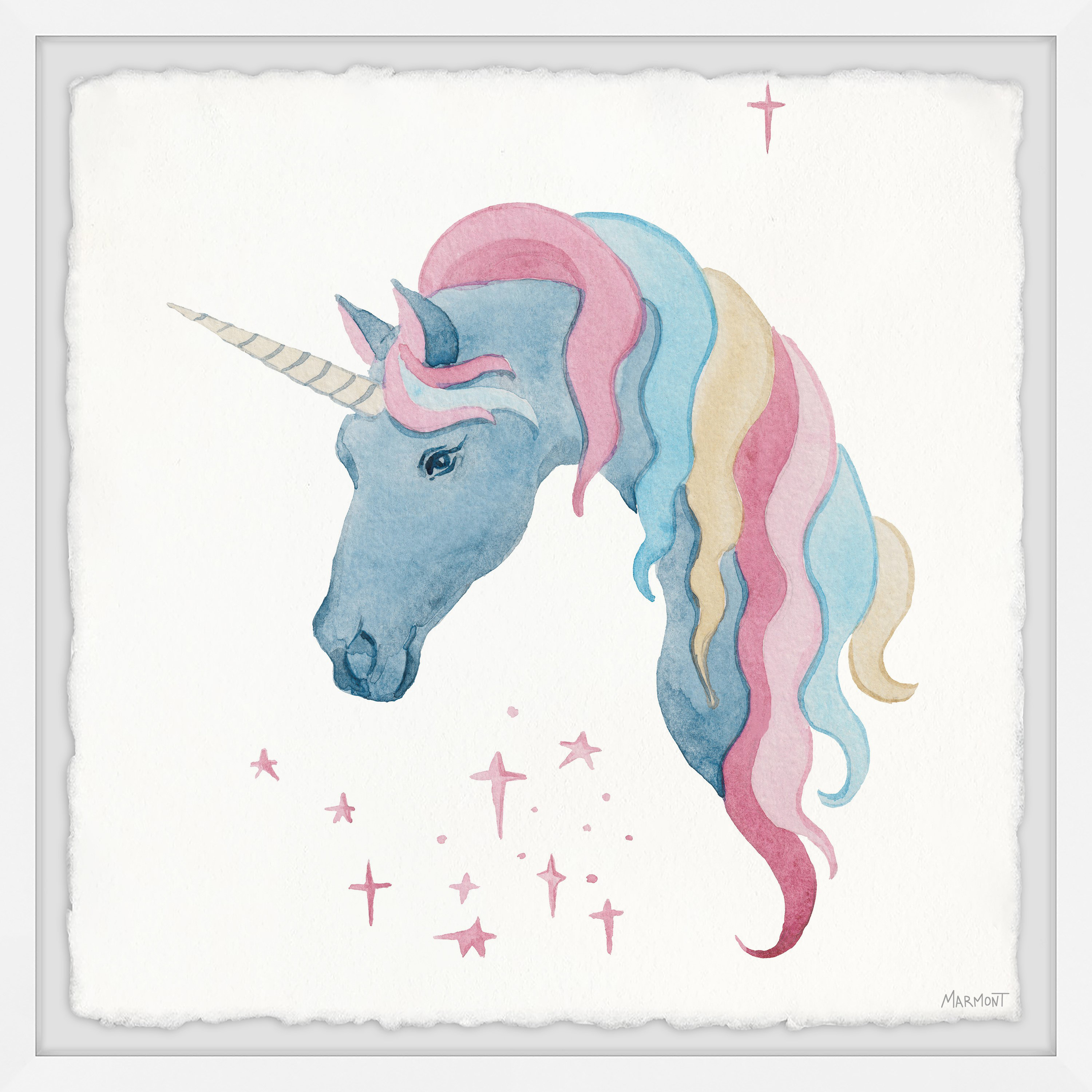 Isabelle & Max™ Bretonneux Unicorn Framed Art | Wayfair