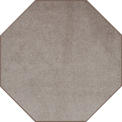 Ebern Designs Solid Color Octagon Shape Area Rugs Beige Octagon | Wayfair