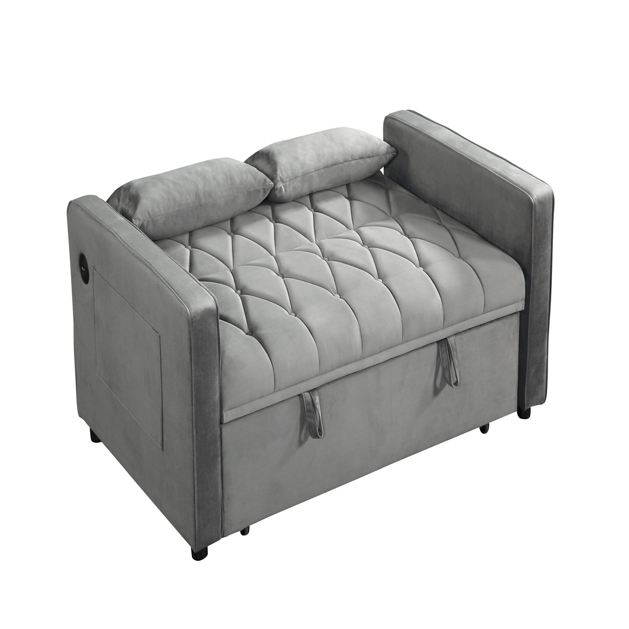 Hokku Designs 3 in 1 Sleeper Sofa Couch Bed | Wayfair