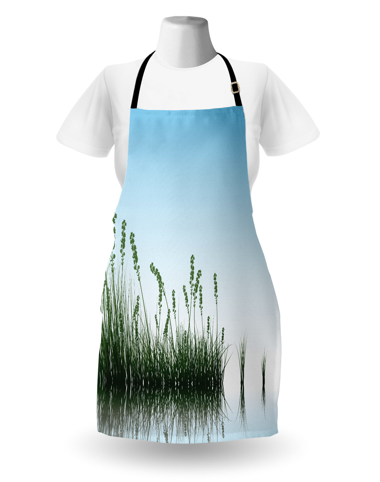 East Urban Home Landscape Apron Unisex, Scenery Lake Bushes, Adult Size ...