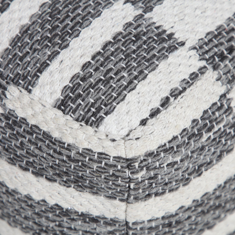 Corrigan Studio® Adalgisa Modern Checkered Dimensional Pouf Ottoman ...