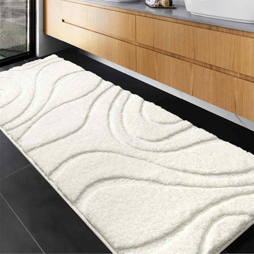 White Bath Rugs & Mats You'll Love | Wayfair