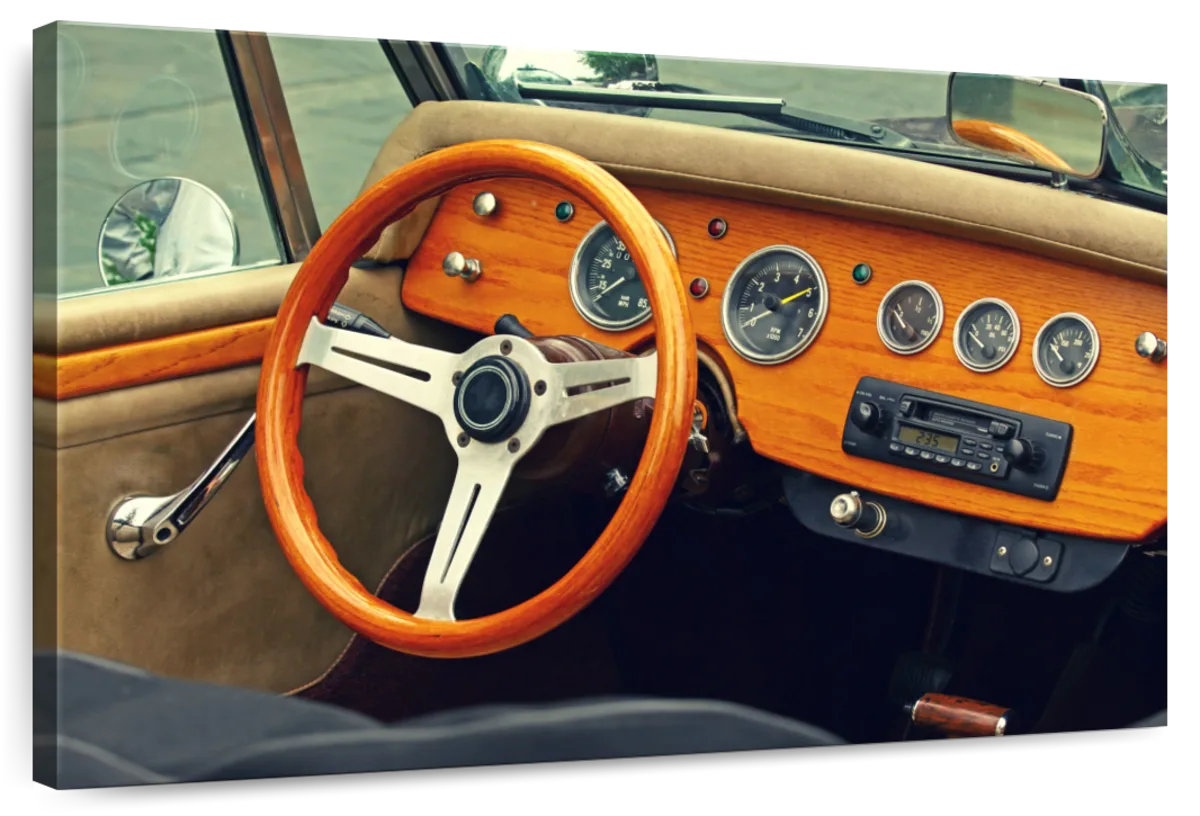 Ebern Designs Mehar Vintage Car Wooden Dashboard | Wayfair