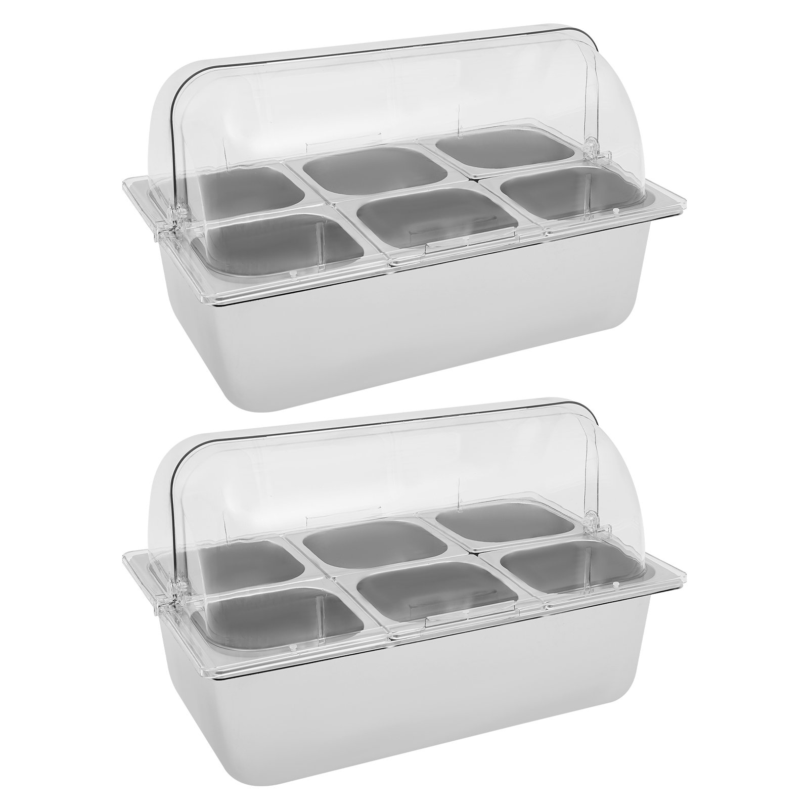 Mint Pantry® Food Serving Container With Lid (2 Set,6 Compartments ...