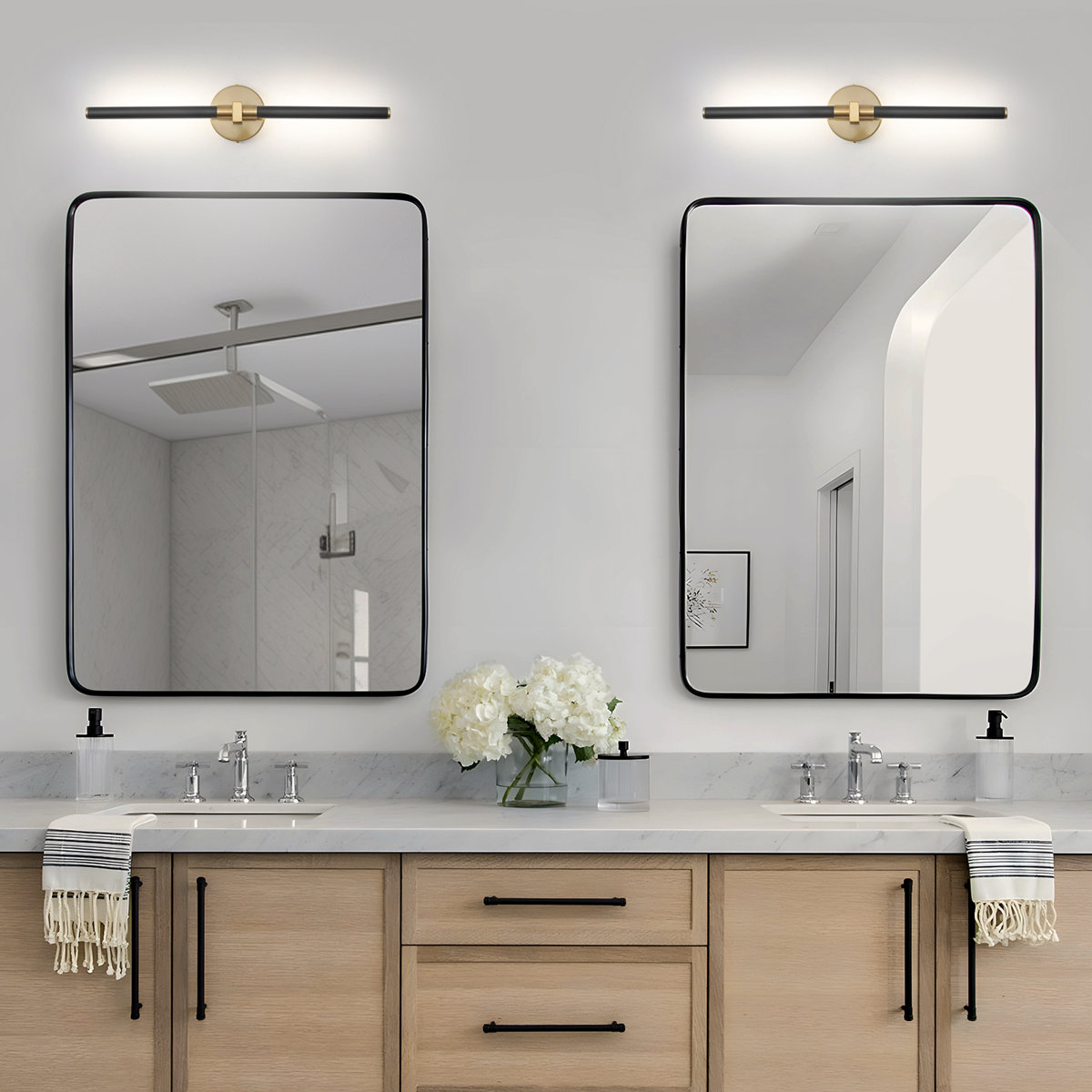 Wrought Studio™ Jaiman 2 Light 24'' Vanity Light Dimmable LED Bath Bar ...