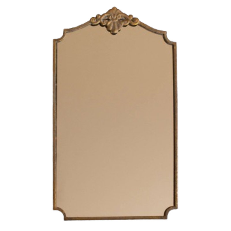 Fleur De Lis Living Alisz Metal Rectangle Wall Mirror | Wayfair