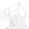 Latitude Run® Metal Loft Bed In Twin Xl Size, White Color, With Built ...