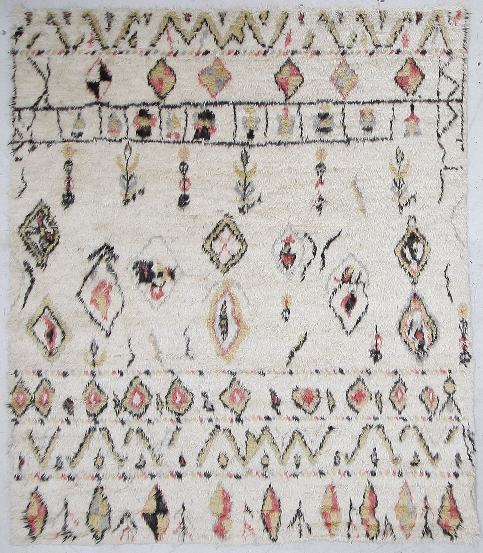 Bungalow Rose Kirkley Hand-Knotted Moroccan Wool Beige/Orange Rug | Wayfair