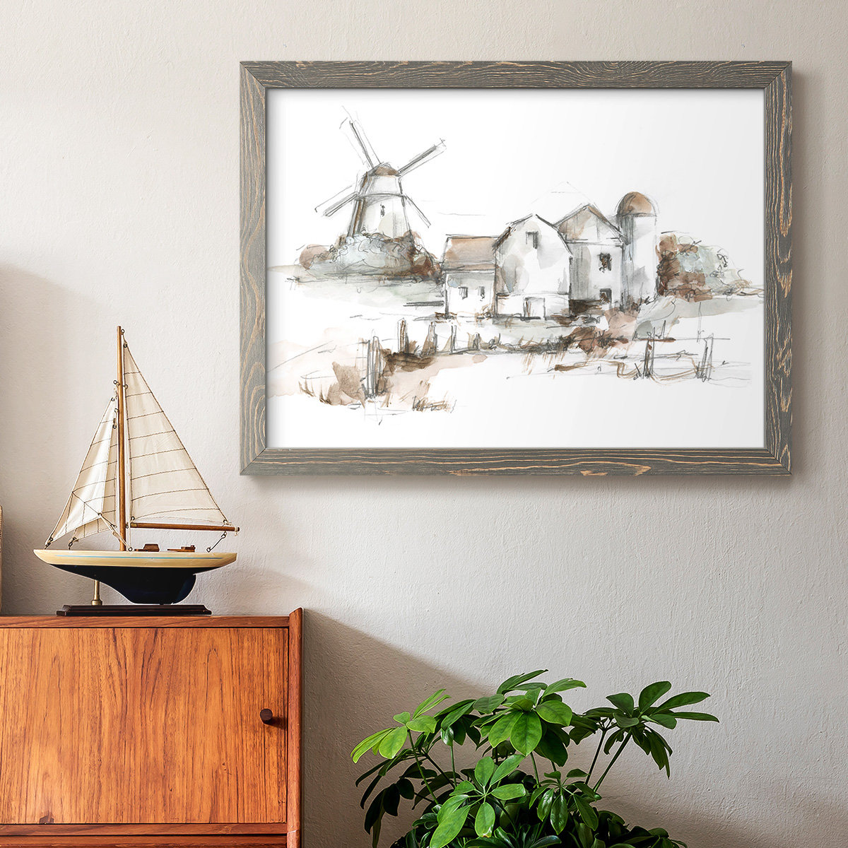 Wexford Home Old Mill Farm II Framed On Canvas Print | Wayfair
