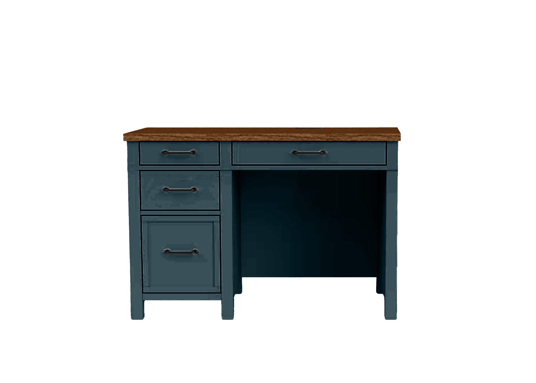 Red Barrel Studio® Modern Two Tone Computer Desk | Wayfair