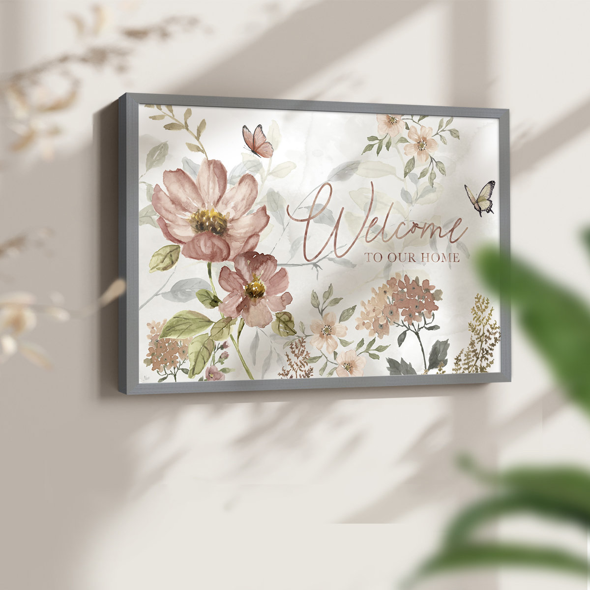 Winston Porter Summers Welcome -Framed Print - Restickable | Wayfair