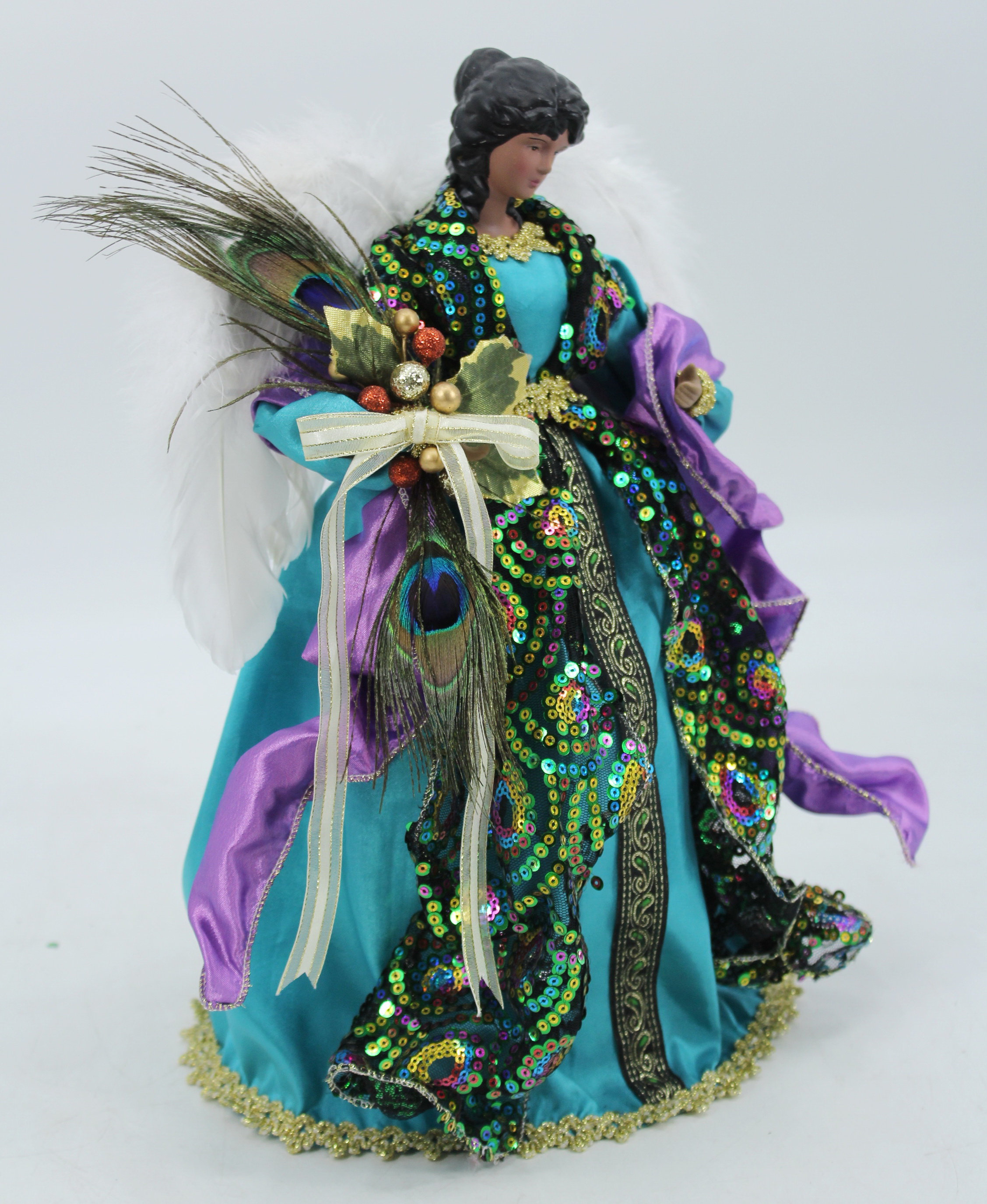 The Holiday Aisle® African American Sequin Angel Christmas Tree Topper ...