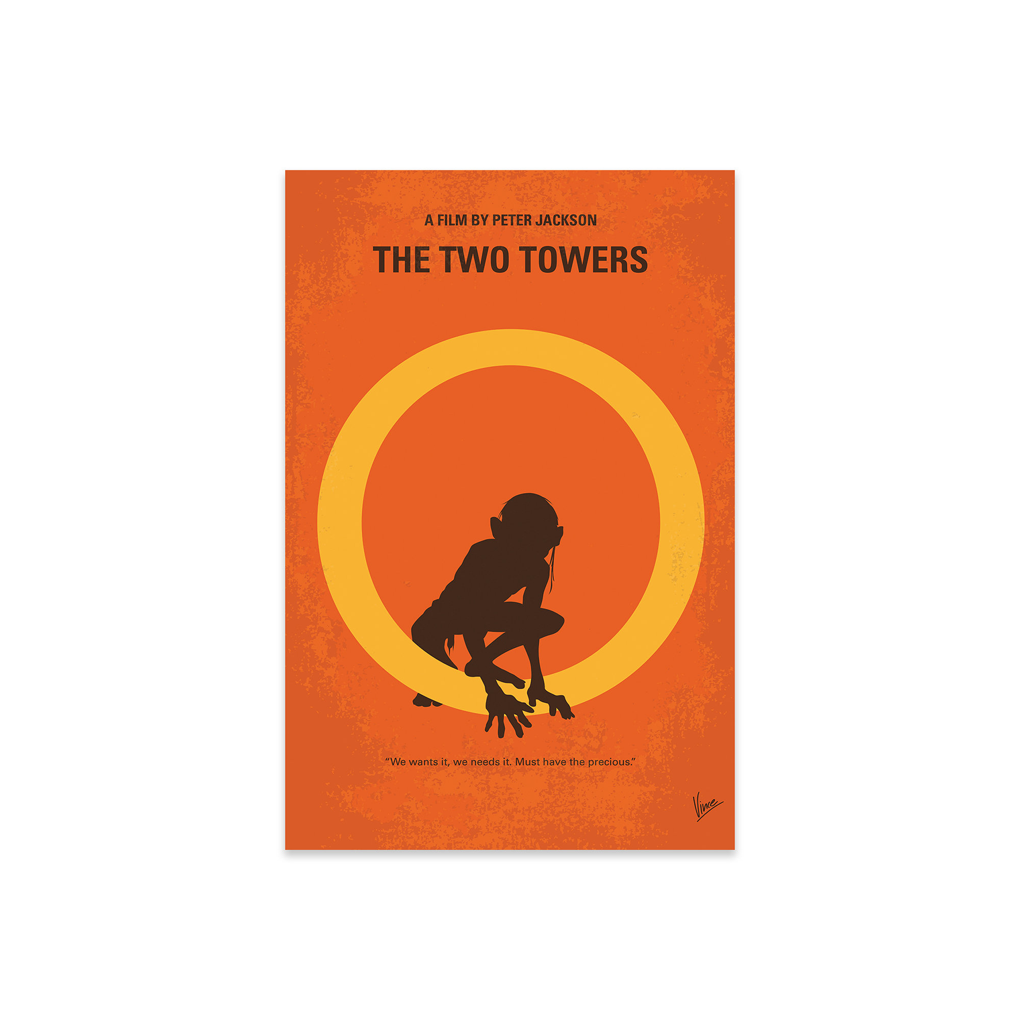 iCanvas LOTR II Minimal Movie Poster by Chungkong - No Frame Print ...