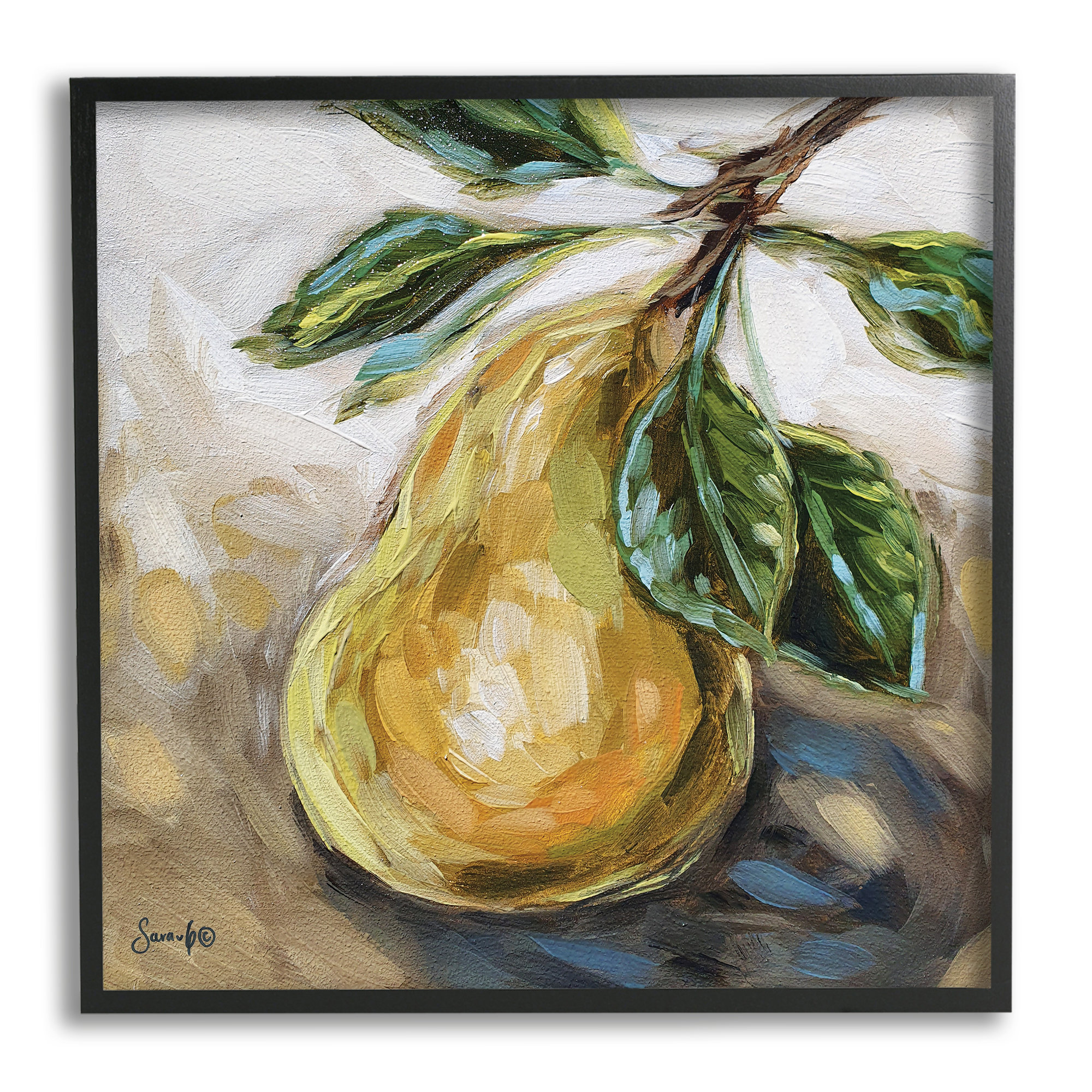 Winston Porter Pear Still Life Painting Framed Giclee Art Design By ...