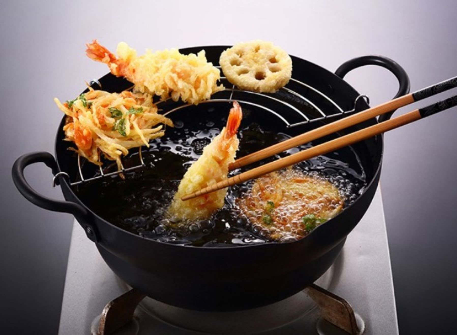 Sori Yanagi TAKUMI Iron Tempura Deep Fryer With Stepped Section ...