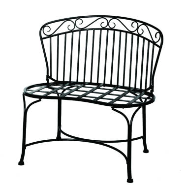 August Grove® Riemer Metal Outdoor Bench & Reviews | Wayfair