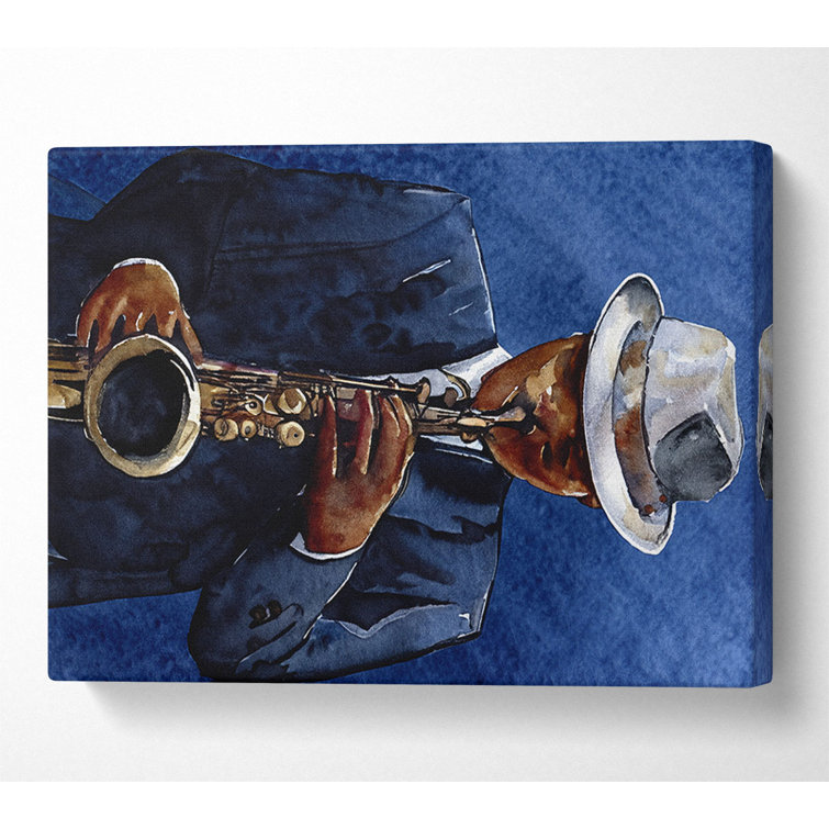 ClassicLiving Loves Playing The Saxophone - Wrapped Canvas Art Prints ...