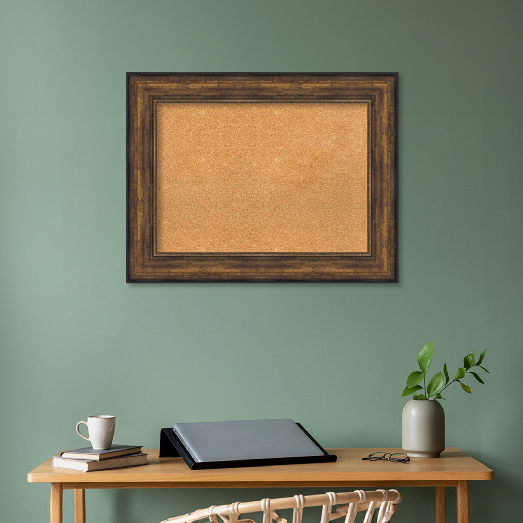 Amanti Art Ballroom Wall Cork Small Framed Bulletin Board | Wayfair