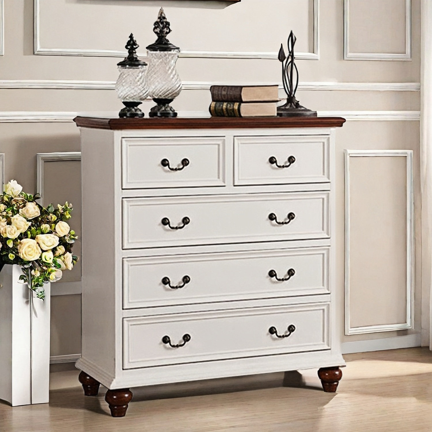 Vivid Space Creation Entrance Cabinet Chest of Drawer Bedside Table ...