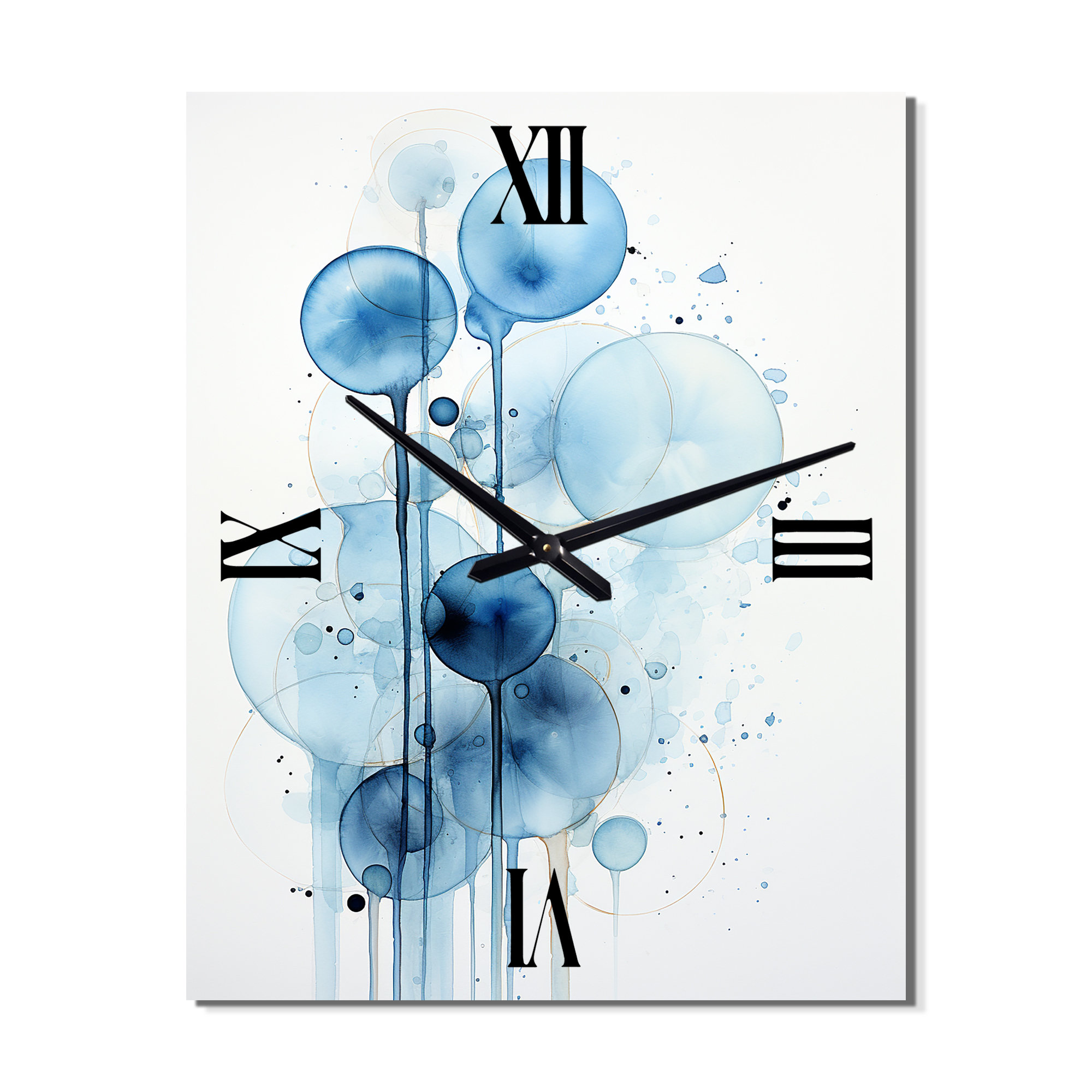 Design Art Tranquility Vintage Light Blue Circles II - Modern Geometric ...