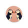Bay Isle Home Coaster Single Ceramic - RSPB Puffin (Blush) | Wayfair.co.uk