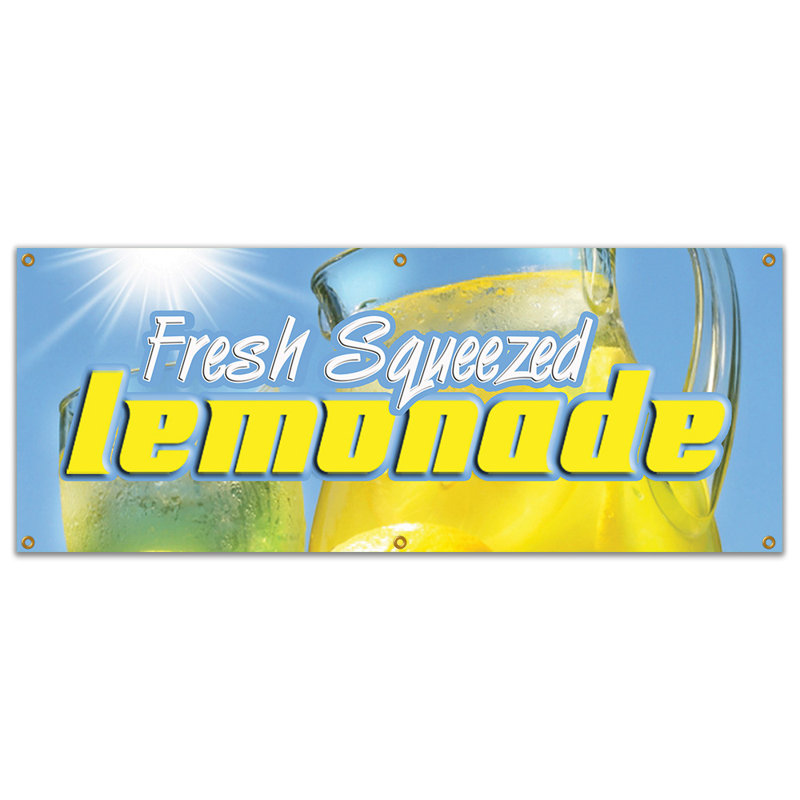 SignMission Heavy Duty Vinyl Lemonade Banner | Wayfair