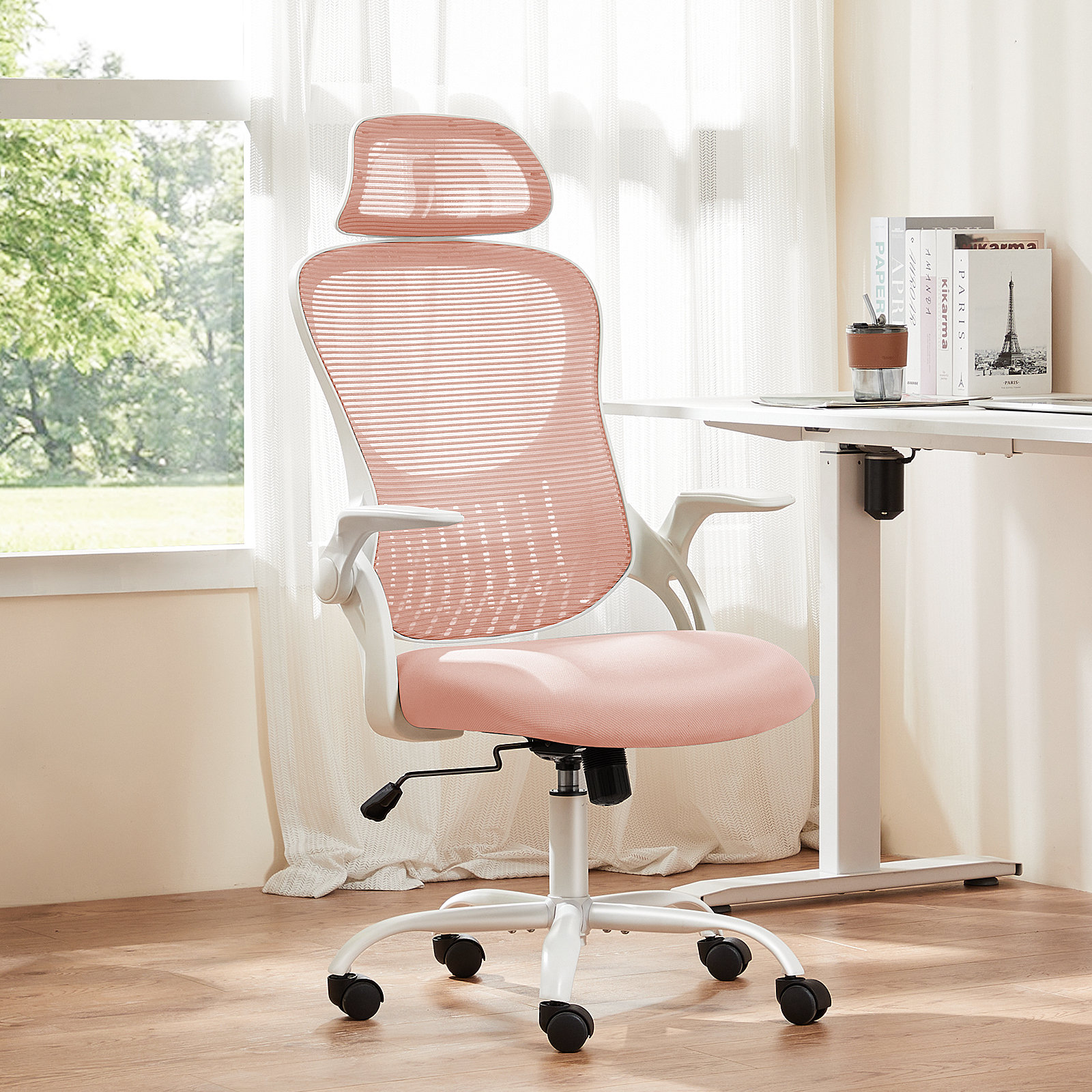 Dovecove Riegelsville Mesh Office Task Chair with Headrest & Reviews ...