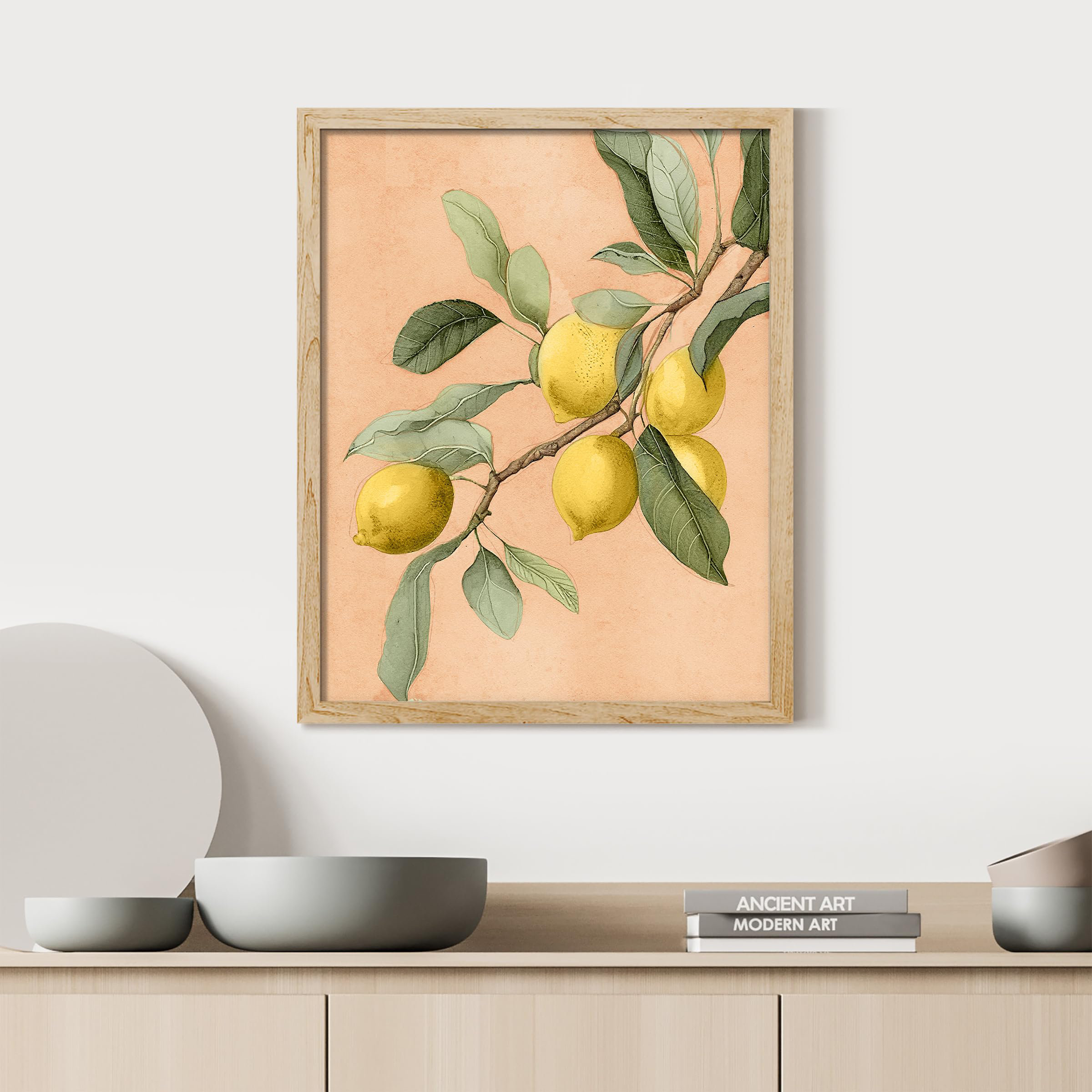 SIGNLEADER Yellow Lemons - Single Picture Frame Print | Wayfair