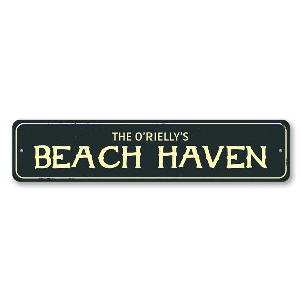 Lizton Sign Shop, Inc Beach Haven Sign - 6" X 24" - Wayfair Canada