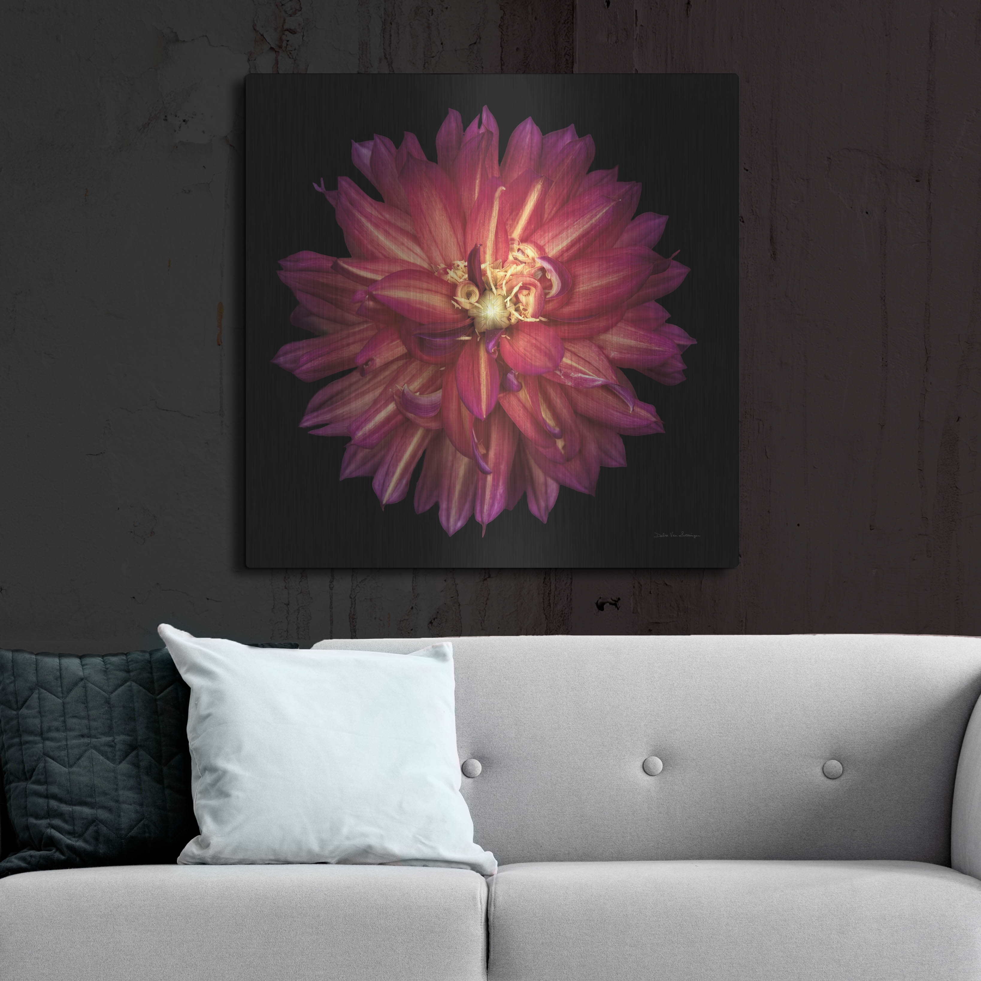 Latitude Run® 'Dahlia 3' by Debra Van Swearingen Metal Wall Art ...